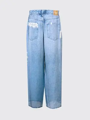 Liu Jo Wide Leg Jeans With Lace Detailing