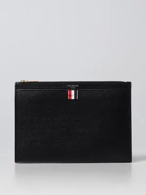 Thom Browne Grainy Leather Document Holder - Black