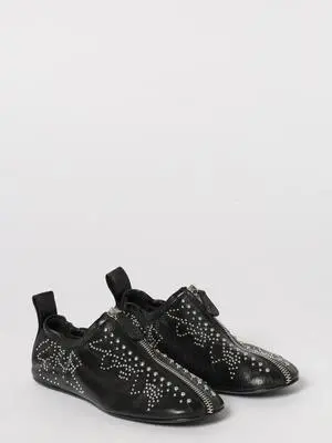 Chloé Ballet Flats With Zip Up And Embellished Detailing