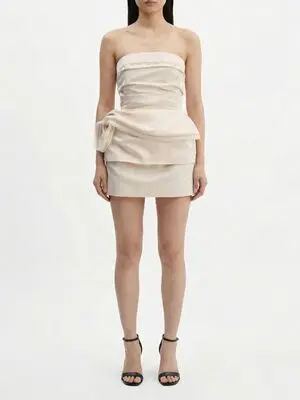 Magda Butrym Cotton & Silk Mini Dress - Pink