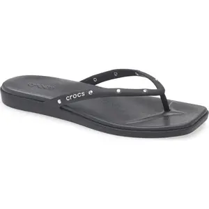 CROCS Miami Studded Flip Flop - Black