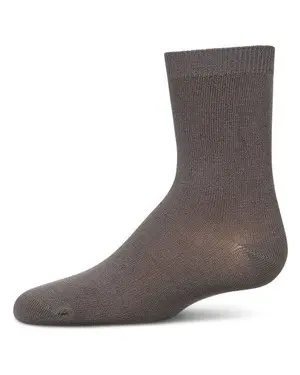 MEMOI Fine-gauge Basic Crew Sockassorted Colors - Steel Gray