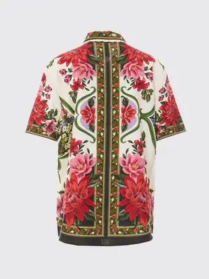 Farm Rio Floral Linen Shirt - Black