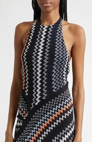Missoni Chevron Halter Maxi Dress