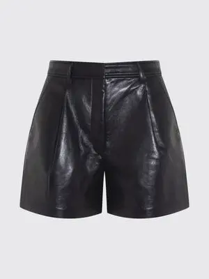 ANINE BING Leather High Waisted Shorts