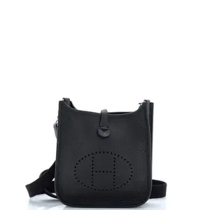 Hermès Evelyne Bag Gen Iii Clemence Tpm - Black