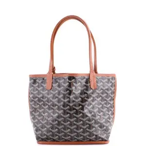 Goyard Anjou Reversible Tote Coated Canvas Mini - Brown