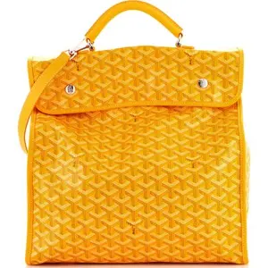 GOYARD Saint Leger Briefcase Backpack Coated Canvas - Yellow