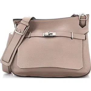 HERMES Jypsiere Bag Clemence 34 - Gris Tourterelle
