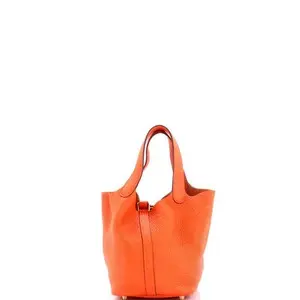 Hermès Picotin Lock Bag Clemence Pm - Feu