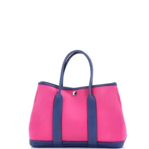 Hermès Garden Party Tote Toile And Leather 30 - Pink
