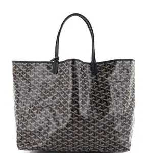 Goyard Saint Louis Tote Coated Canvas Gm - Black