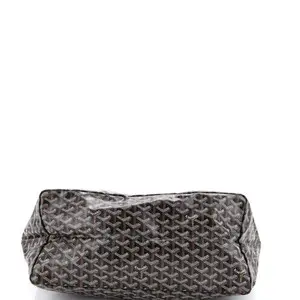 Goyard Saint Louis Tote Coated Canvas Gm - Black