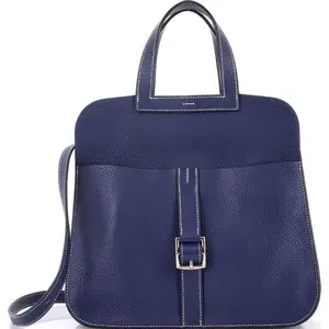 HERMES Halzan Bag Clemence 31 - Bleu De Malte