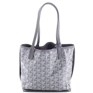 Goyard Anjou Reversible Tote Coated Canvas Mini Grey