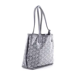 Goyard Anjou Reversible Tote Coated Canvas Mini - Grey