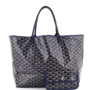 Goyard Saint Louis Tote Coated Canvas Gm - Blue
