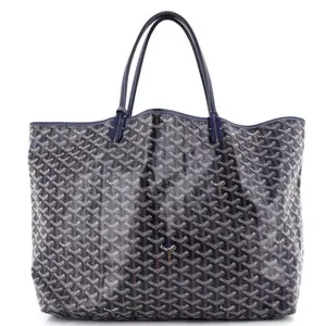Goyard Saint Louis Tote Coated Canvas Gm - Blue