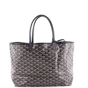 Goyard Saint Louis Pm Tote Coated Canvas - Black