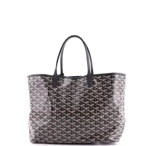 Goyard Saint Louis Pm Tote Coated Canvas - Black