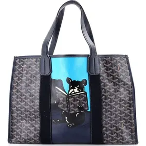 GOYARD Villette Tote Printed Coated Canvas Mm - Blue