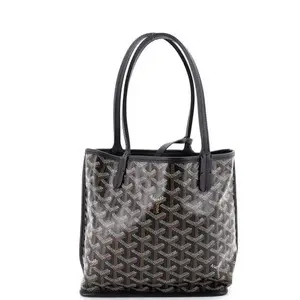 Goyard Anjou Reversible Tote Coated Canvas Mini - Black