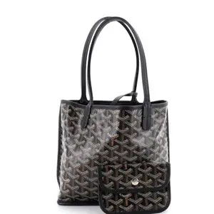 Goyard Anjou Reversible Tote Coated Canvas Mini - Black