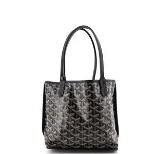 Goyard Anjou Reversible Tote Coated Canvas Mini - Black
