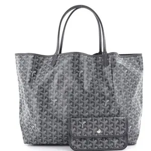 Goyard Saint Louis Tote Coated Canvas Gm - Grey