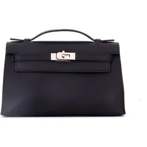 HERMES Kelly Pochette Swift - Noir
