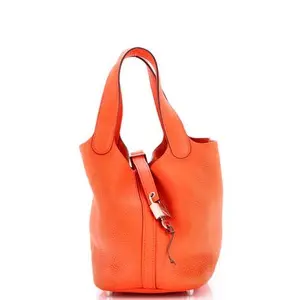 Hermès Picotin Lock Bag Clemence Pm - Orange