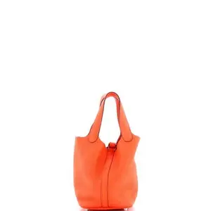 Hermès Picotin Lock Bag Clemence Pm - Orange