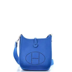 Hermès Evelyne Bag Gen Iii Maurice Tpm Leather Shoulder Bag - Blue
