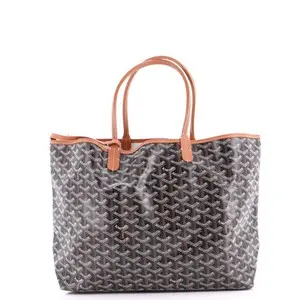 Goyard Saint Louis Tote Coated Canvas Pm - Brown