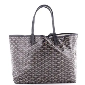 Goyard Saint Louis Pm Tote Coated Canvas - Black