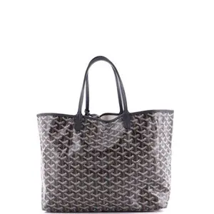 Goyard Saint Louis Pm Tote Coated Canvas - Black