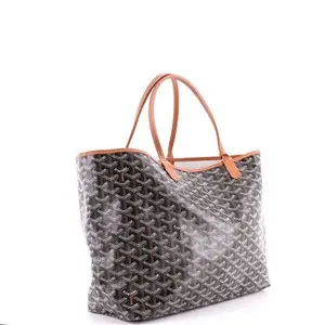 Goyard Saint Louis Pm Tote Coated Canvas - Brown