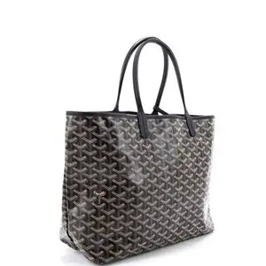Goyard Saint Louis Pm Tote Coated Canvas - Black