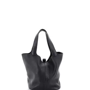 Hermès Picotin Lock Bag Clemence Mm - Black