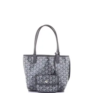 Goyard Anjou Reversible Tote Coated Canvas Mini - Grey