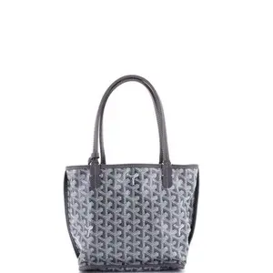 Goyard Anjou Reversible Tote Coated Canvas Mini - Grey