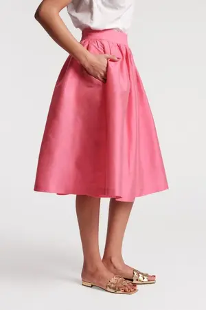 FRANCES VALENTINE Barbara Gathered Midi Skirt