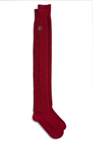Moncler Over-the-knee Socks - Red