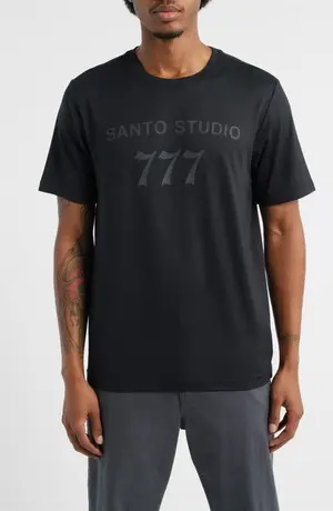 SANTO STUDIO Tempo 777 Tech T-shirt - Black
