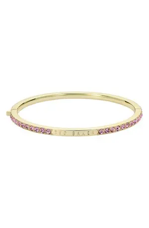 Ted Baker London Claudia Crystal Hinge Bracelet - Gold/pink