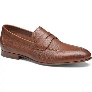 Johnston & Murphy Higgins Penny Loafer - Tan Full Grain