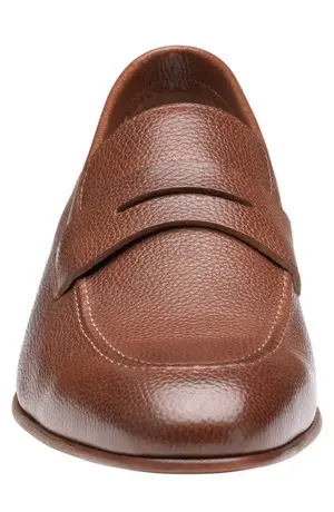 Johnston & Murphy Higgins Penny Loafer - Tan Full Grain
