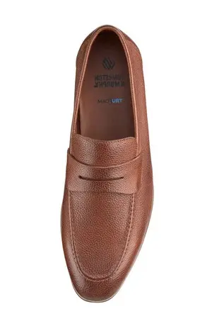 Johnston & Murphy Higgins Penny Loafer - Tan Full Grain
