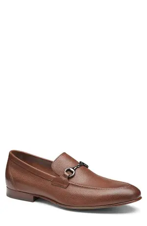 Johnston & Murphy Higgins Bit Loafer - Tan Full Grain