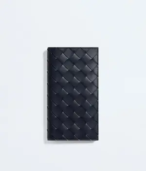 BOTTEGA  VENETA Intrecciato Long Wallet - Midnight/basalt